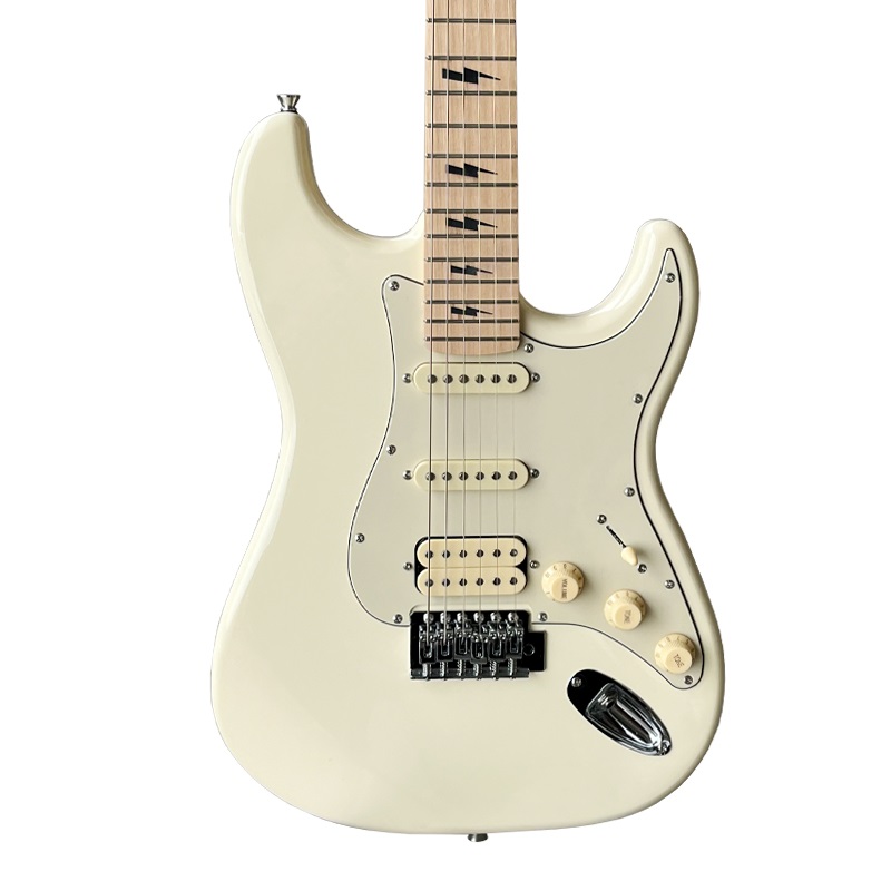 Cream White Color Strato Electric Guitar – Boult Music